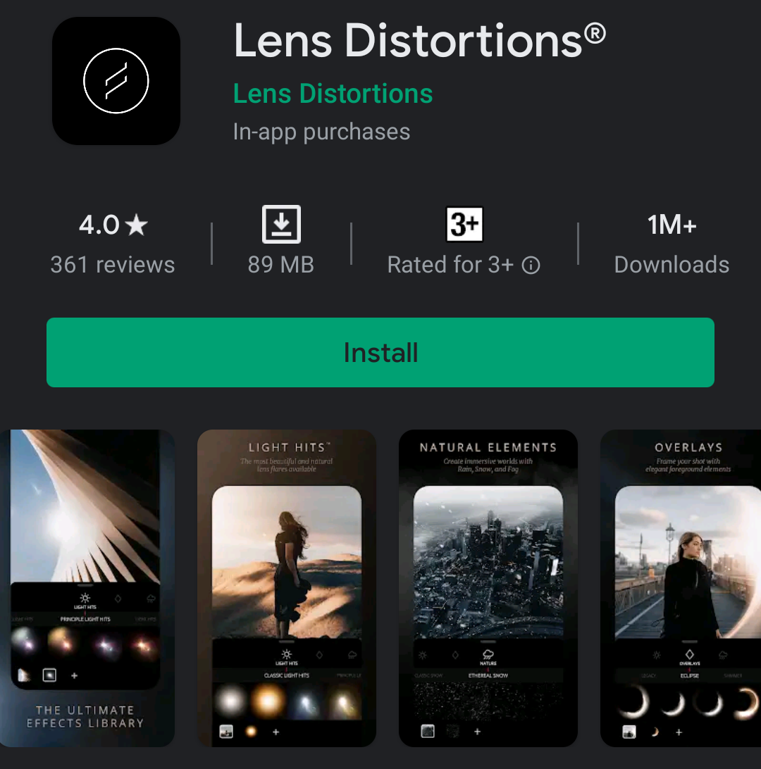 Lens Distortions Aplikasi Edit Foto Banyak Efek