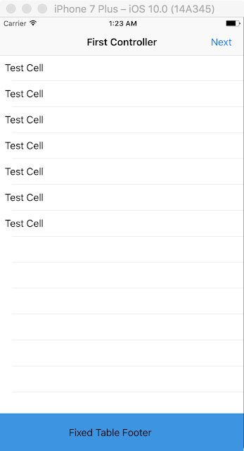 Web and Mobile Development: iOS Swift. UiTableView how to add fixed ...