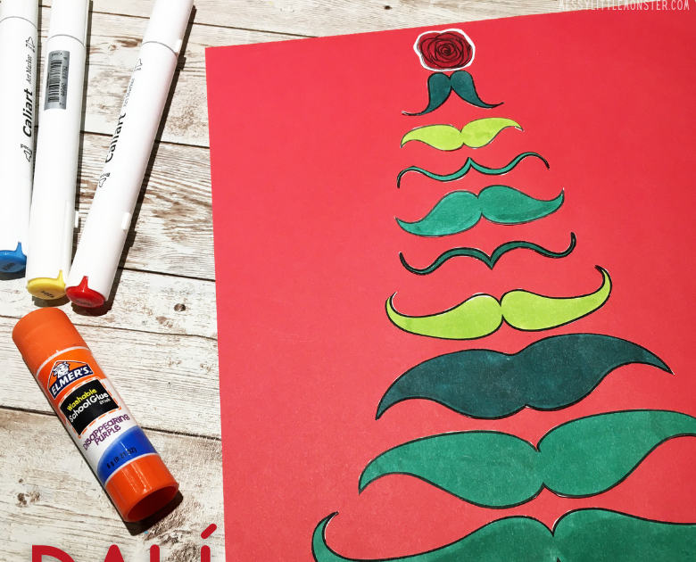 Dali Christmas Tree Craft - Messy Little Monster