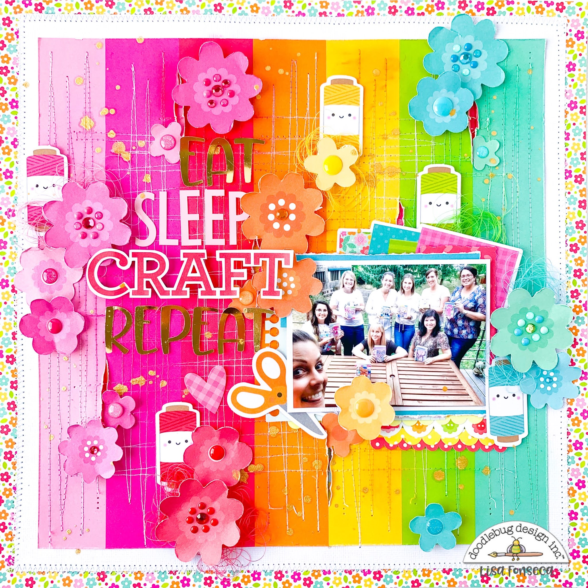 Doodlebug Design Inc Blog: CUTE & CRAFTY EAT-SLEEP-CRAFT-REPEAT LAYOUT ...