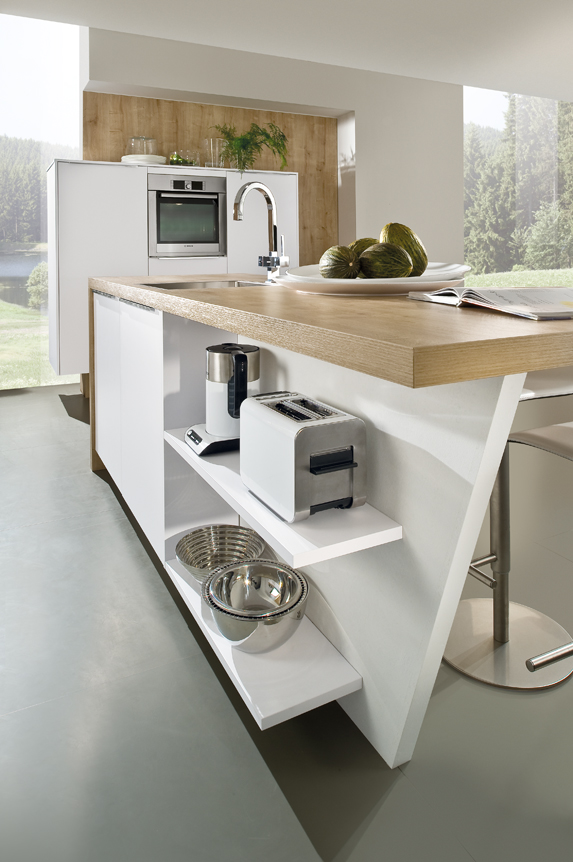 Haecker-kitchen: VT wonen keuken van Haecker, de systemat AV 6000 polar wit
