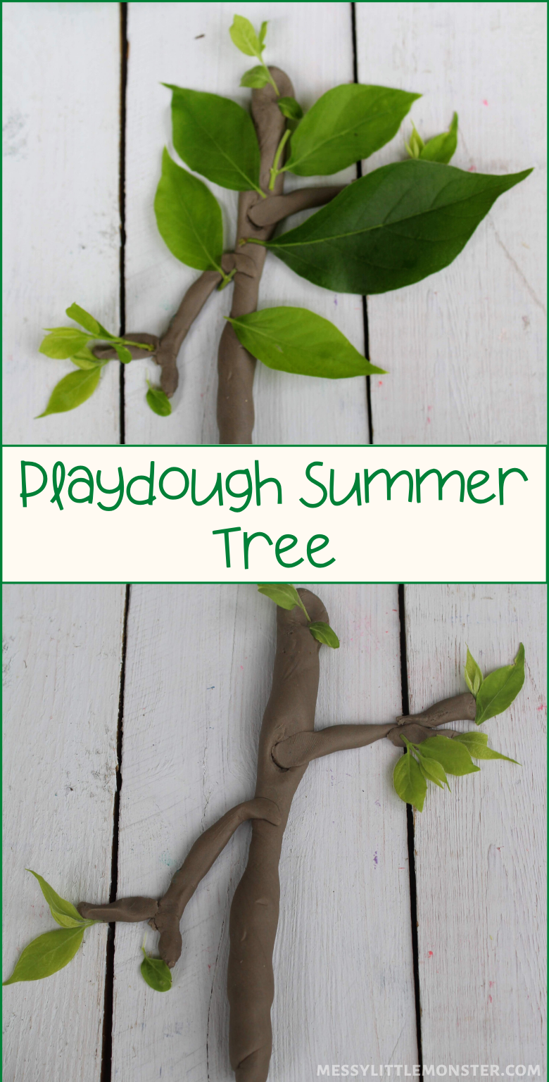 Summer Tree Nature & Playdough Activity - Messy Little Monster
