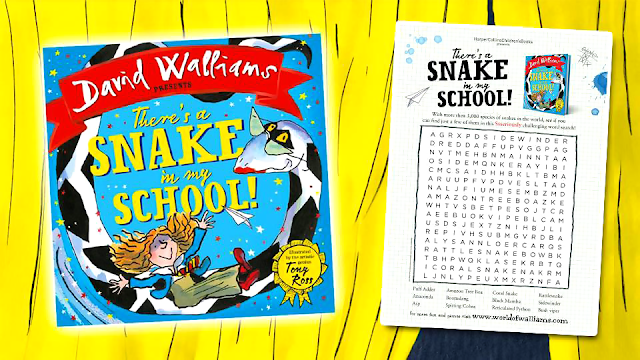 영어 도서 - 우리 학교에 뱀이 있다 (There's a SNAKE in my SCHOOL) 활동지. 색칠공부, 영어단어검색 ...