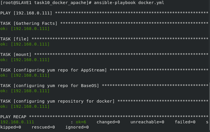 Automating Apache Webserver Configuration On Docker Container Using Ansible