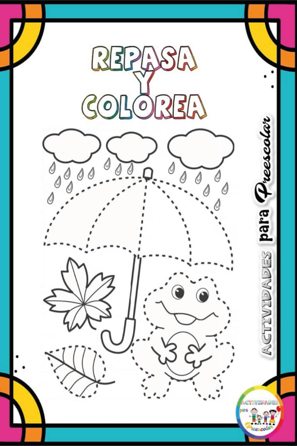 Cuadernito Repasa y Colorea | Mundo de Rukkia