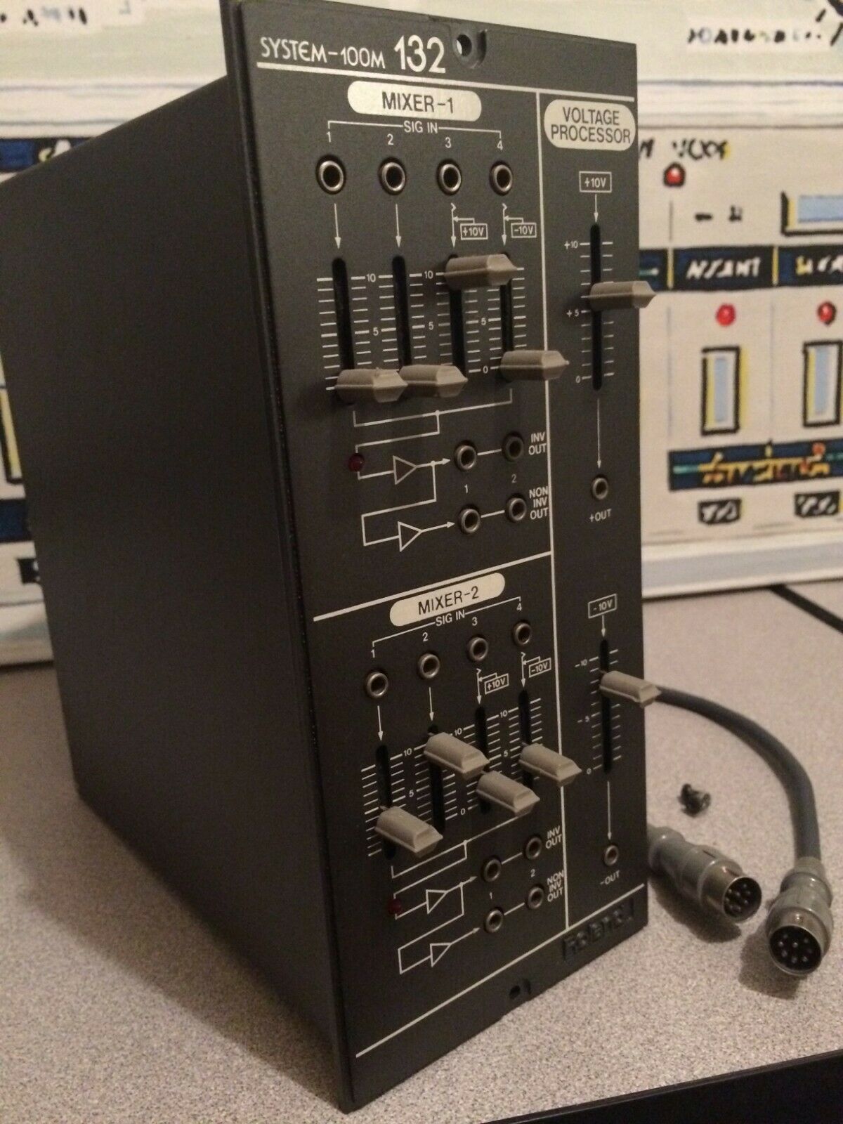 MATRIXSYNTH: Roland 100m 132 DUAL CV/AUDIO MIXER & VOLTAGE PROCESSOR SN ...