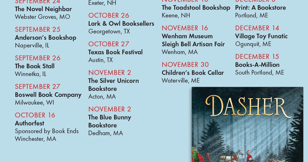 Matt Tavares Books: Dasher Tour!