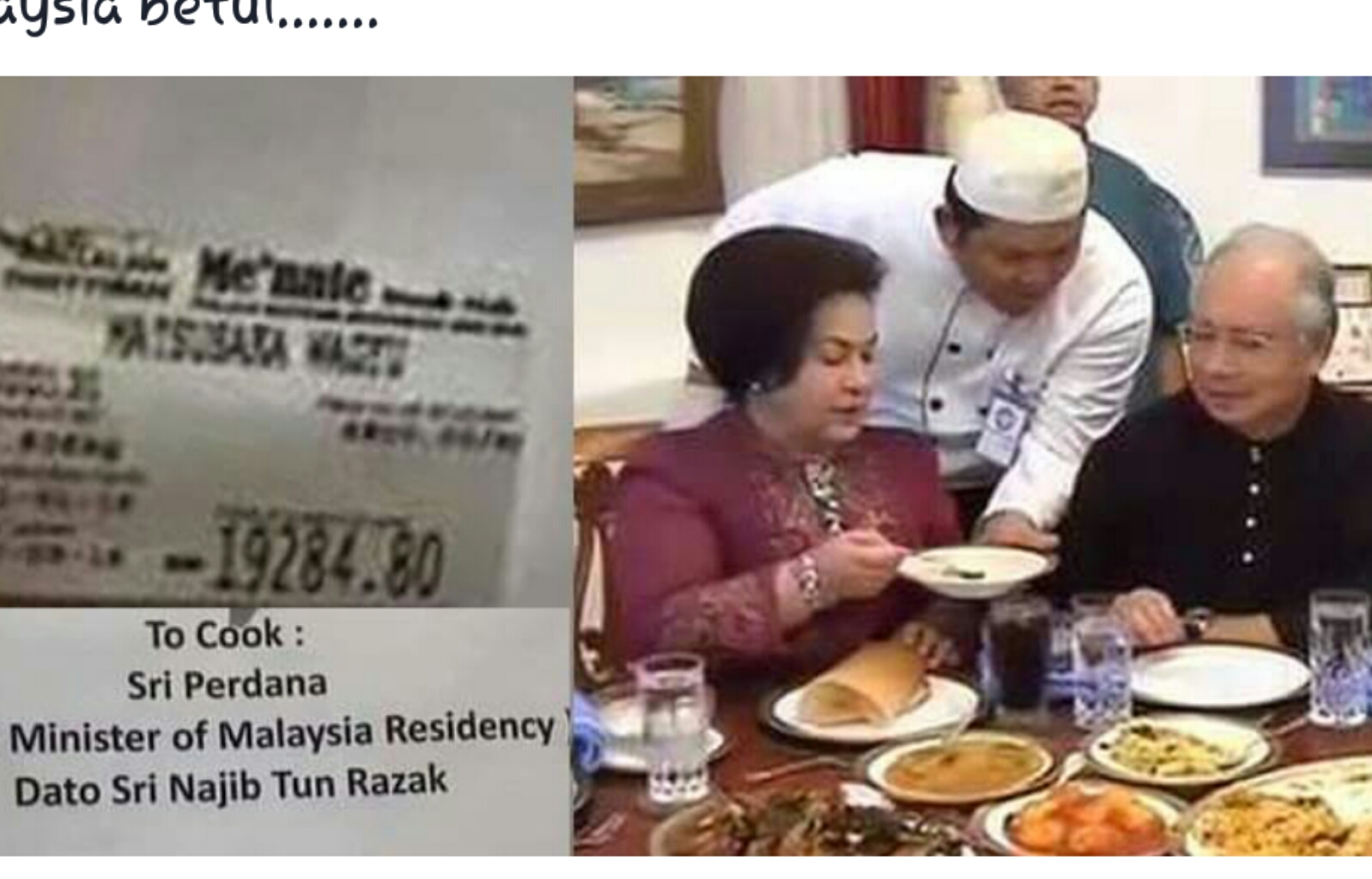 TUKANG MASAK DEDAH BIL MAKAN MALAM RUMAH PERDANA MENTERI RM 19284.80 ... TUKANG MASAK DEDAH BIL MAKAN MALAM RUMAH PERDANA MENTERI RM 19284.80 ...