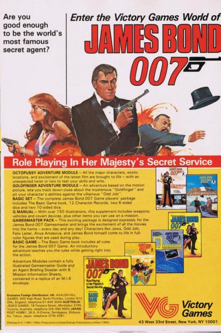 MF WARS: Nostalgia Thursday - James Bond RPG, Dark Tower, & the Secrets ...