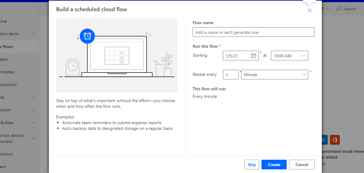 How to Send email reminders based on column value using Power Automate