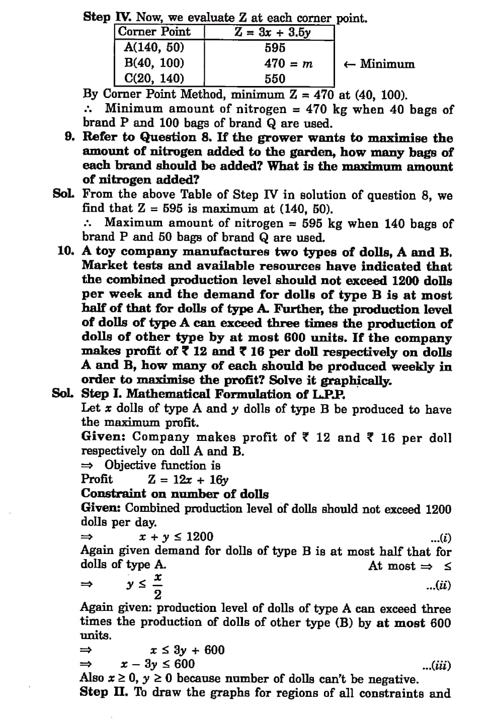 Linear programming class 12 math - Studypur