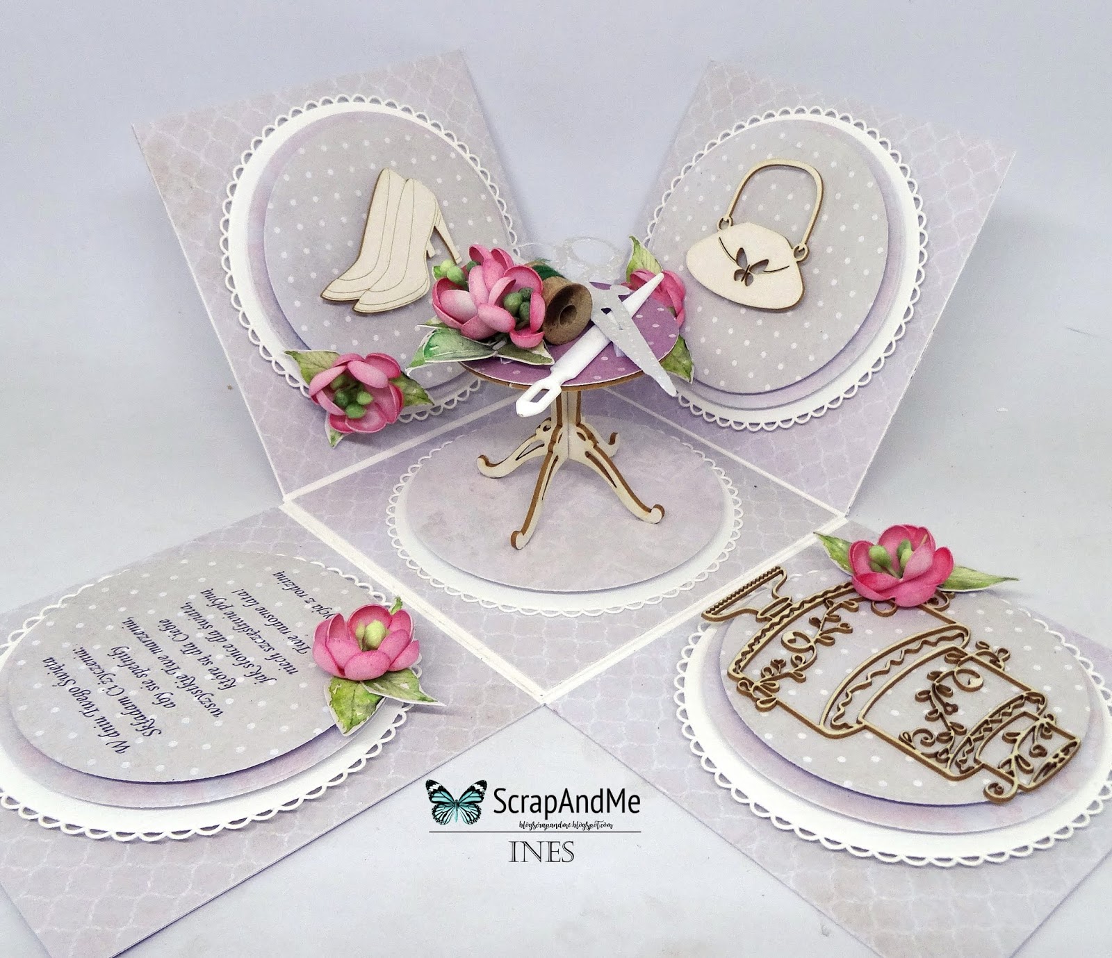 ScrapAndMe: Exploding box na 40 urodziny- inspiracja Ines/Exploding box for 40th birthday