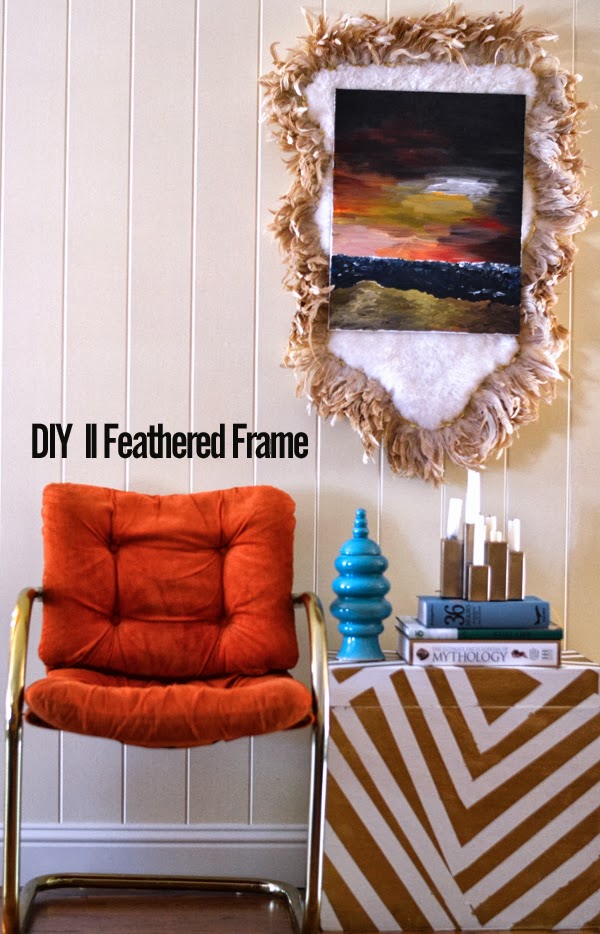 DIY || The Feathered Frame - Mimosa Lane