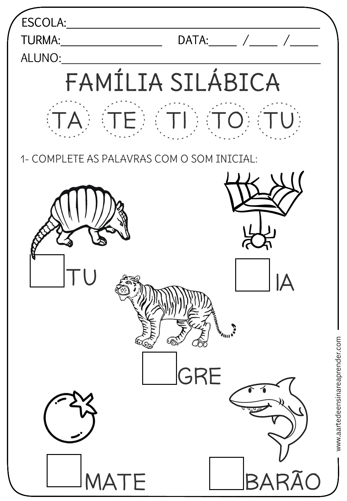 Atividade Letra T Familia Silabica - FILECLOUD Atividade Letra T Familia Silabica - FILECLOUD