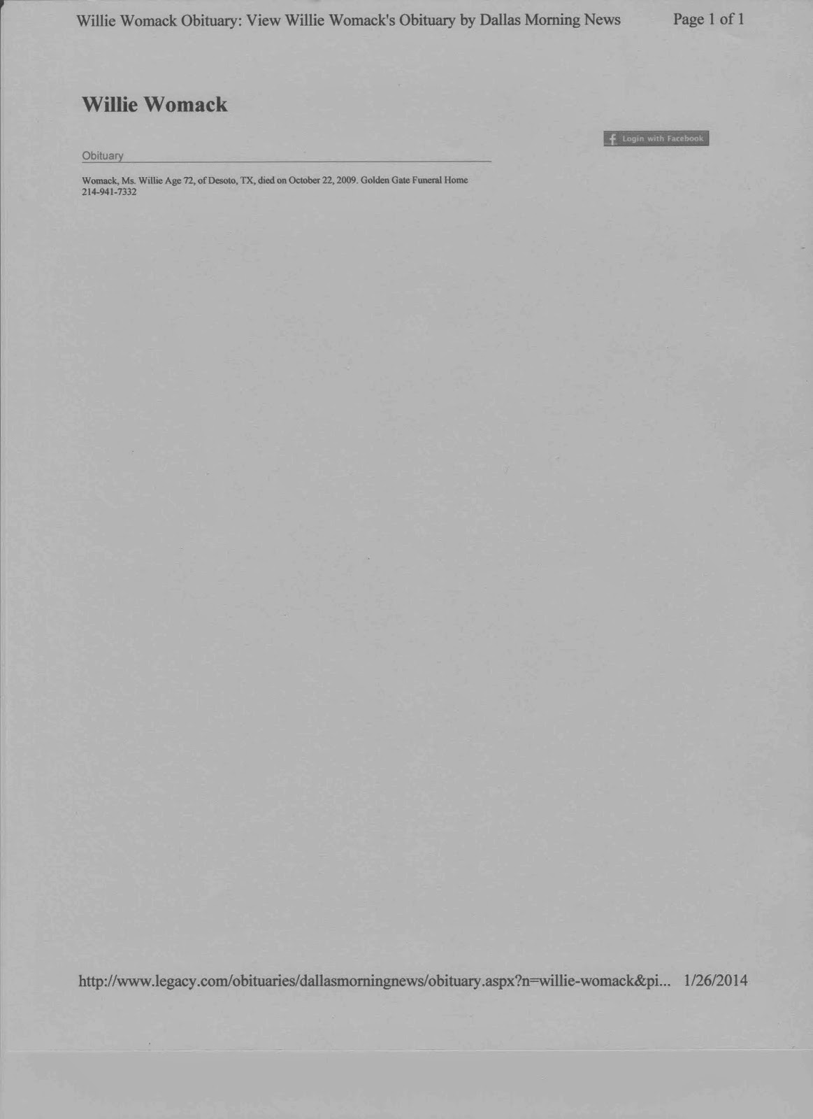 The Black Tree: The Life of Willie Mae Womack - Daughter of Ras Womack ...