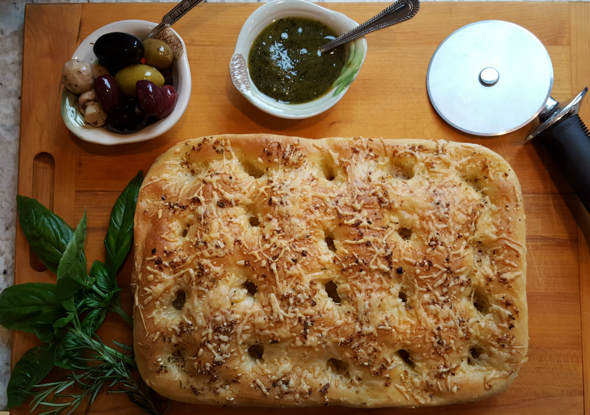 Flavorful Bread Machine Focaccia Bread