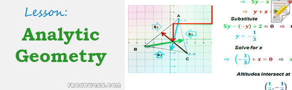 Analytic Geometry Lecture 6