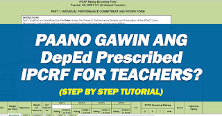 STEP by STEP GUIDE in Accomplishing the IPCRF for Teachers - DepEd Click