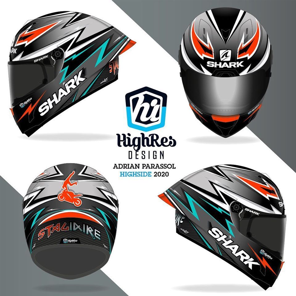 Racing Helmets Garage: Shark Race-R Pro GP A.Parassol 2020 by HighRes ...