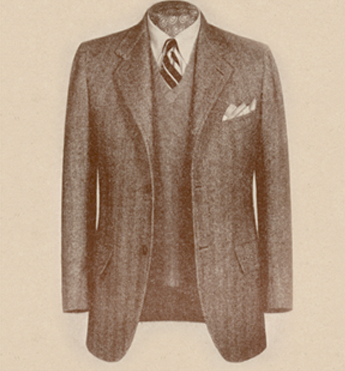 "Tweedland" The Gentlemen's club: The American Sack Suit.
