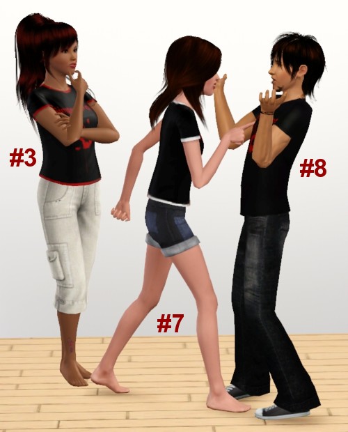 FOR MY SIMS: Argument Pose Pack