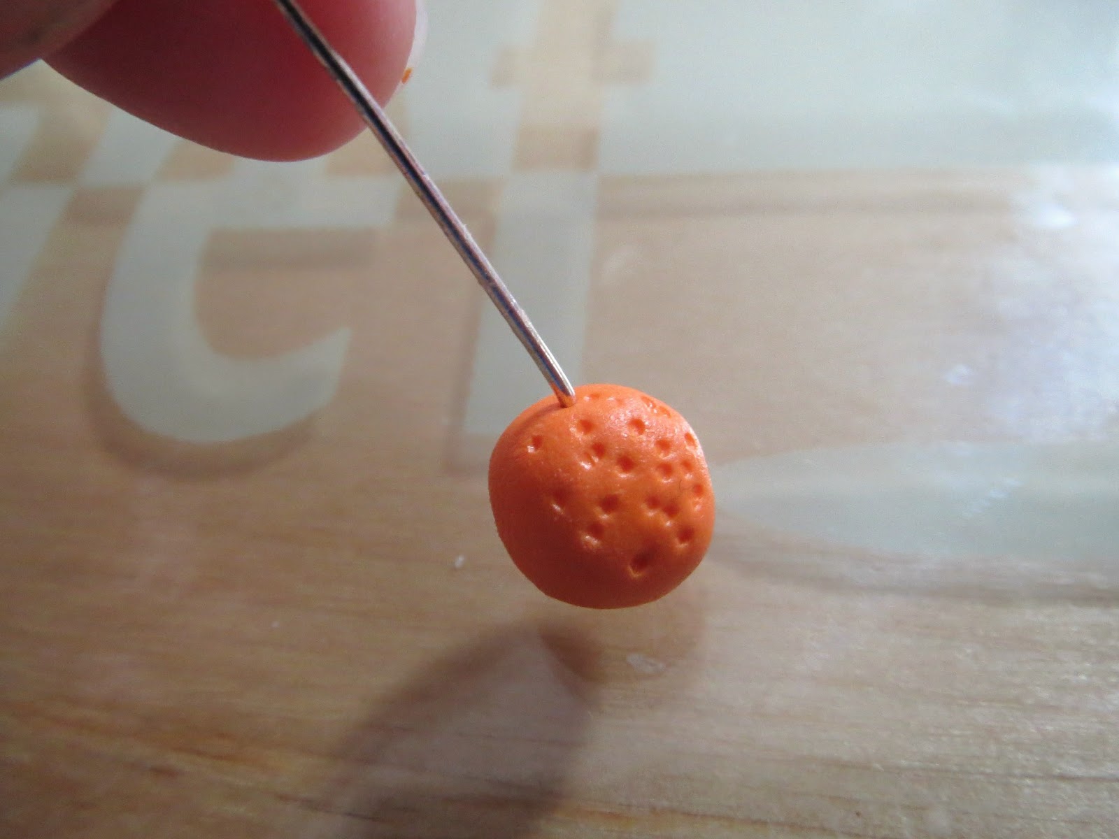 Cute Enough to Eat: Polymer Clay Tutorial- Orange fruit charm