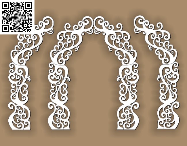 Arch E0010858 file cdr and dxf free vector download for Laser cut CNC ...