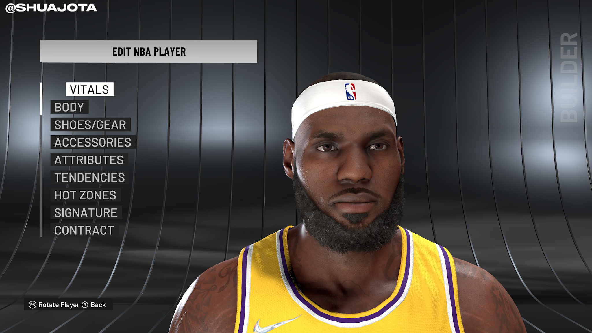 NBA 2K22 LeBron James Face Scan / Cyberface from Official Patch 1.05