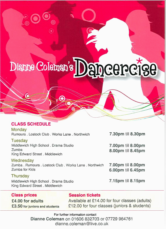 THE MIDDLEWICH DIRECTORY: DIANNE COLEMAN'S DANCERCISE
