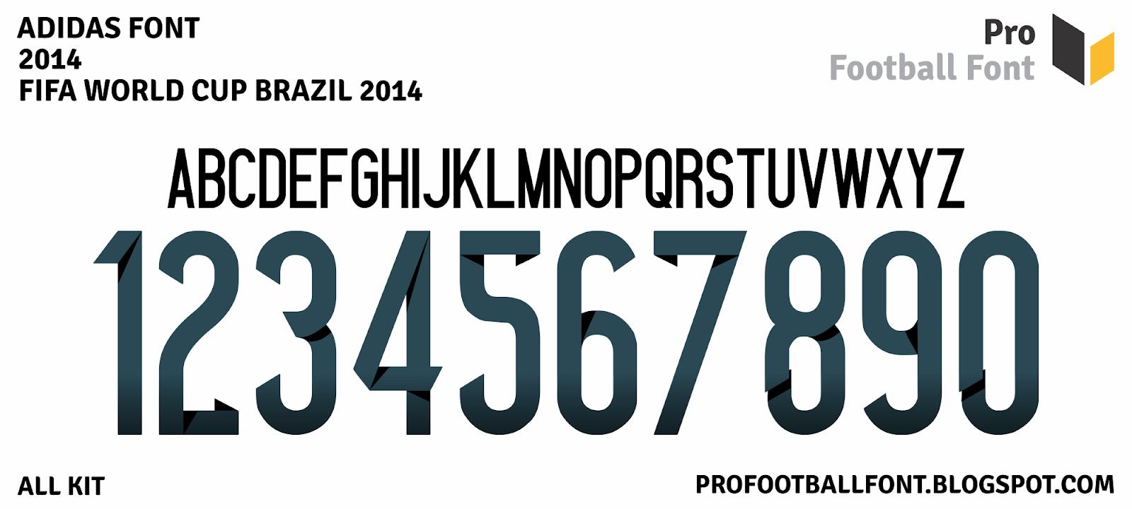 Adidas World Cup 2014 Font