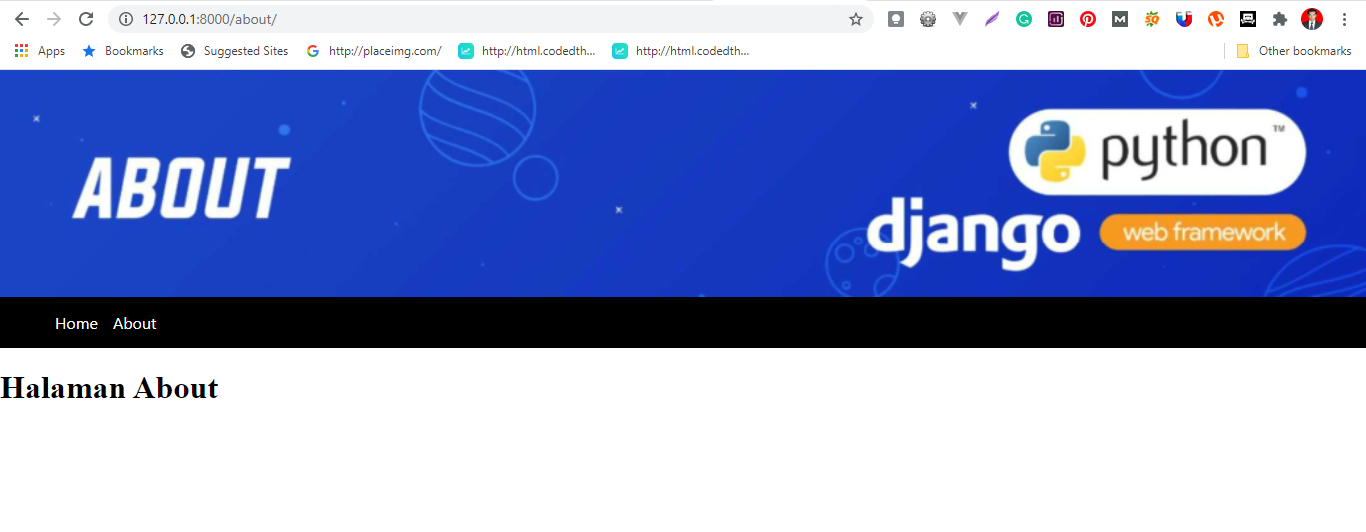 Cara menambahkan Static Files pada Django Framework - Contoh Aplikasi
