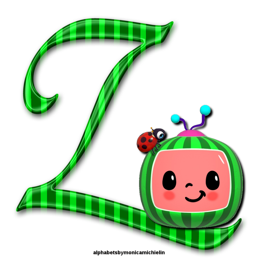 M. Michielin Alphabets: COCOMELON WATERMELON TEXTURE ALPHABET LETTERS ...