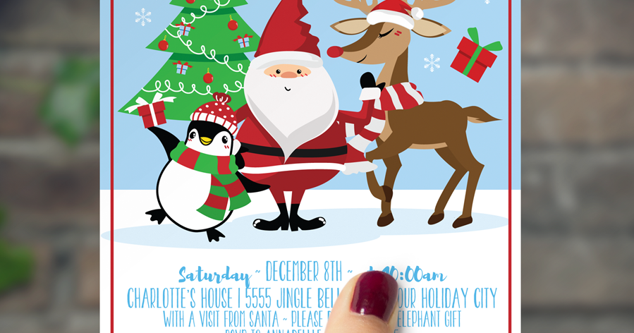 SimplyEverydayMe: {HAPPY MONDAY}... BREAKFAST WITH SANTA INVITATION...