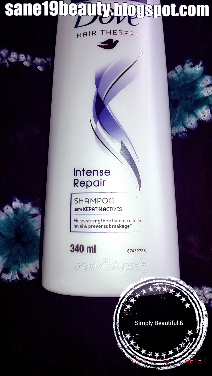 Review Of Dove Hair Therapy Intense Repair Shampoo.