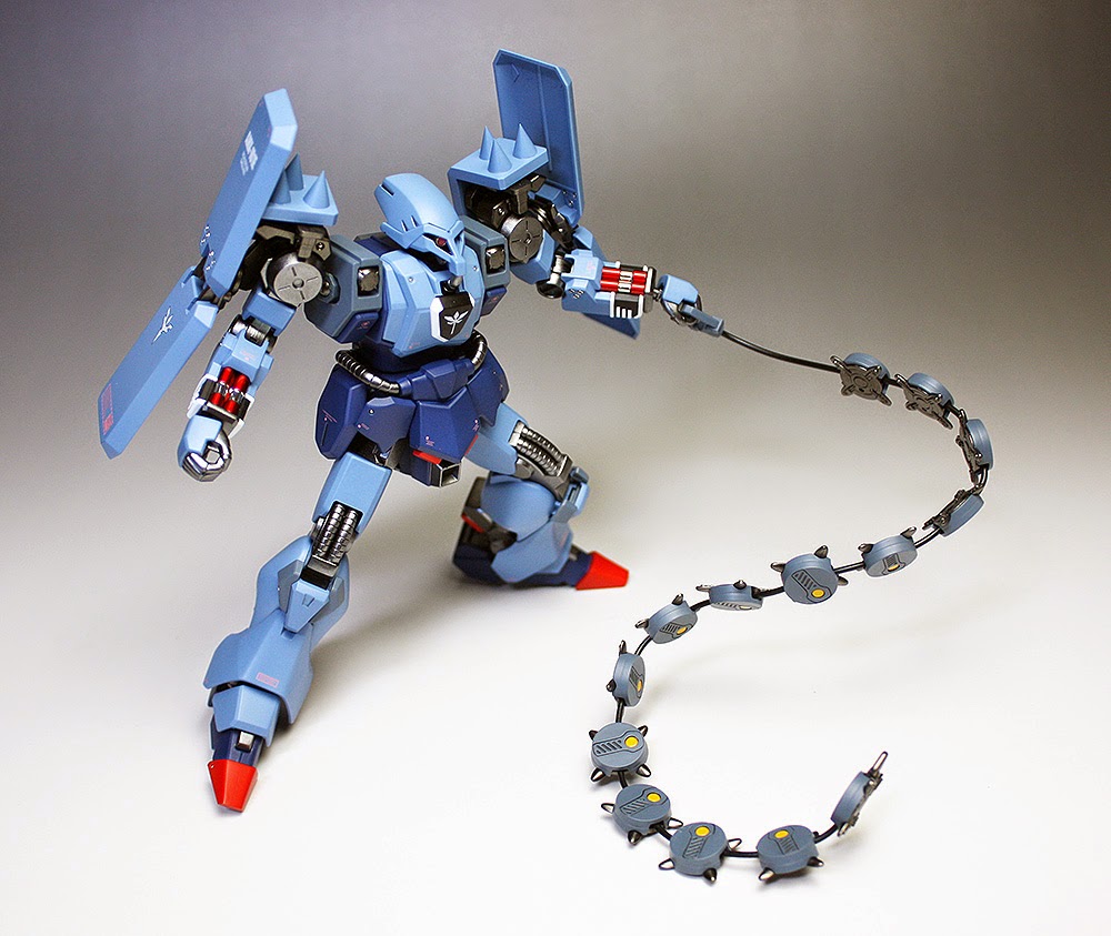 GUNDAM GUY: HGUC 1/144 AMX-101E Schuzrum Galluss - Painted Build