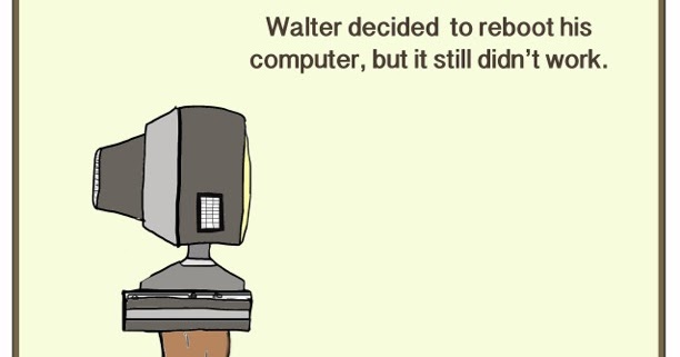 Shoreline Area News: Cartoon by Whitney Potter: Computer reboot