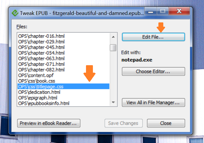 How to Edit EPUB Books in Notepad or any other Editors