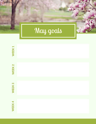 May goals checklist - free printable |Keeping it Real