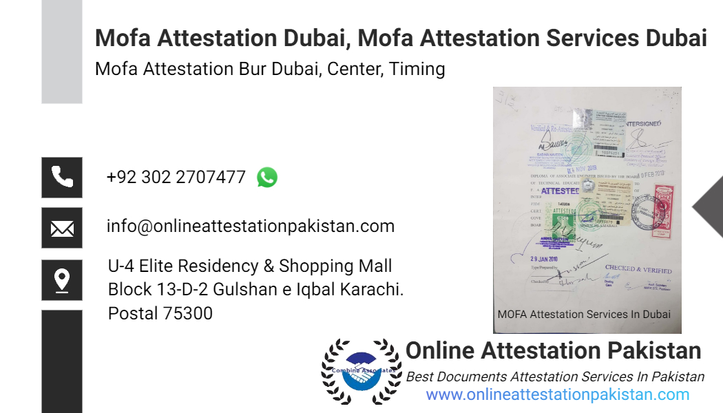 Mofa Attestation Dubai, Mofa Attestation Services In Dubai, Bur Dubai