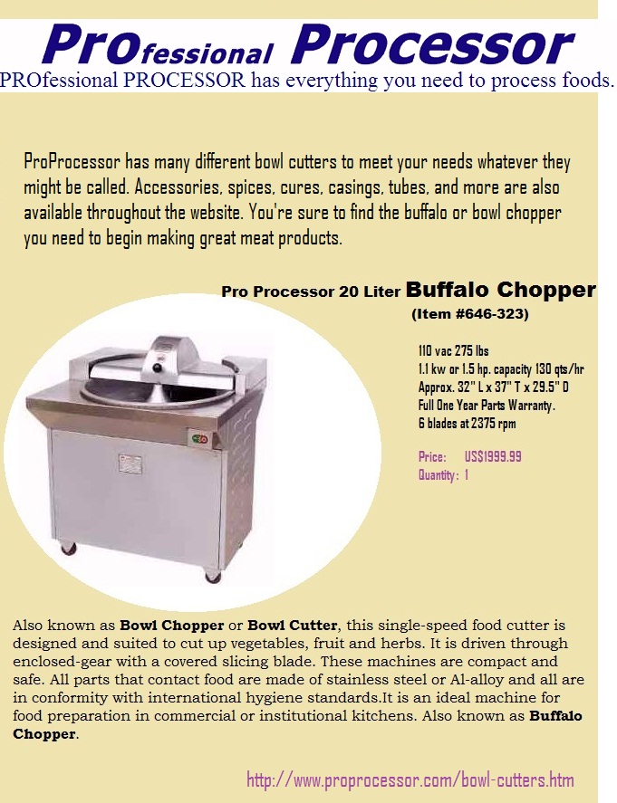 Food Processing Equipment for the Professional – Proprocessor.com: Pro ...