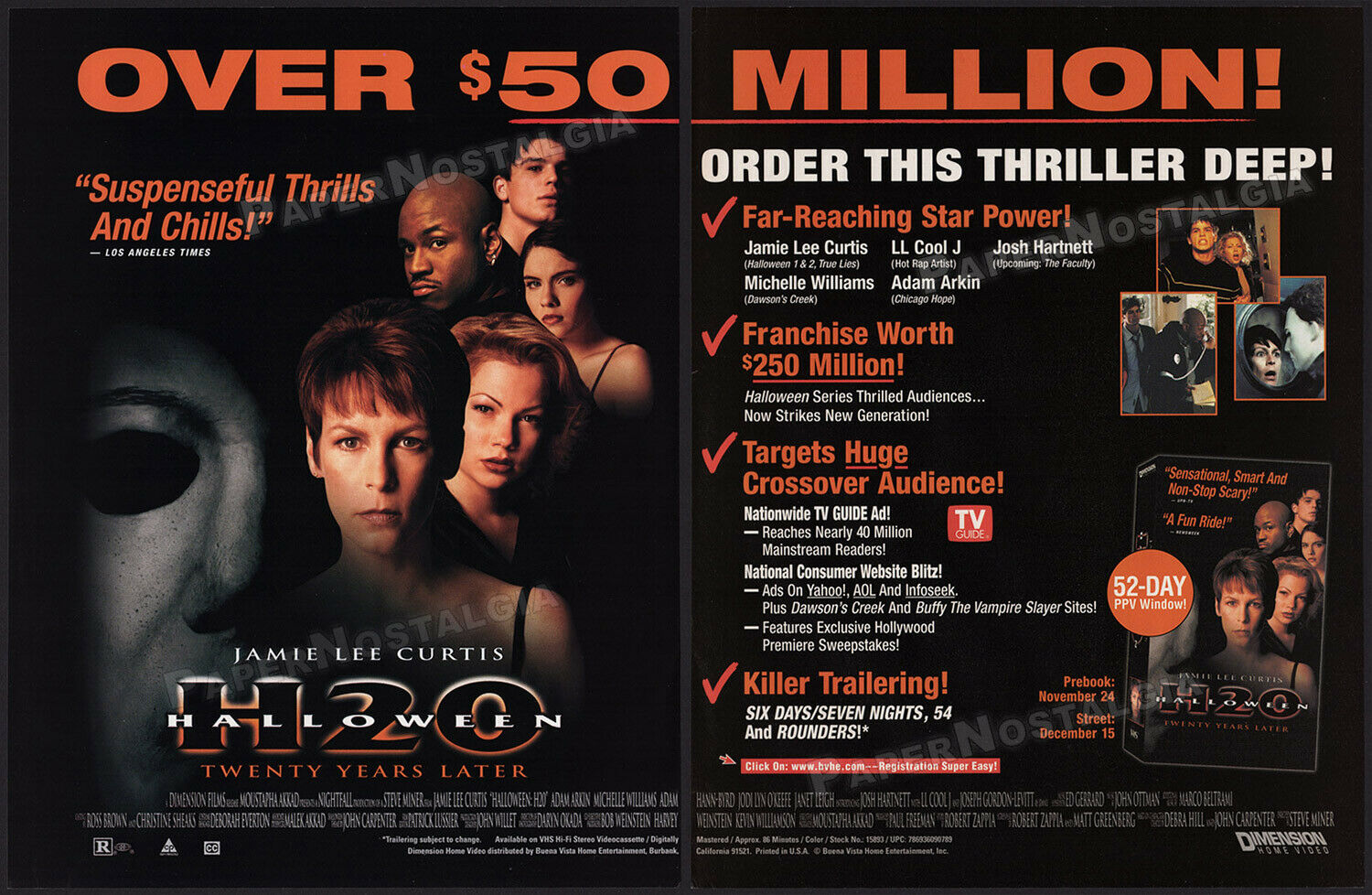 Jamie Lee Curtis Halloween H20