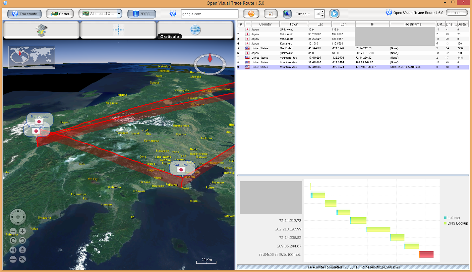 Leo's sandbox: Open Visual Trace Route version 1.5.0