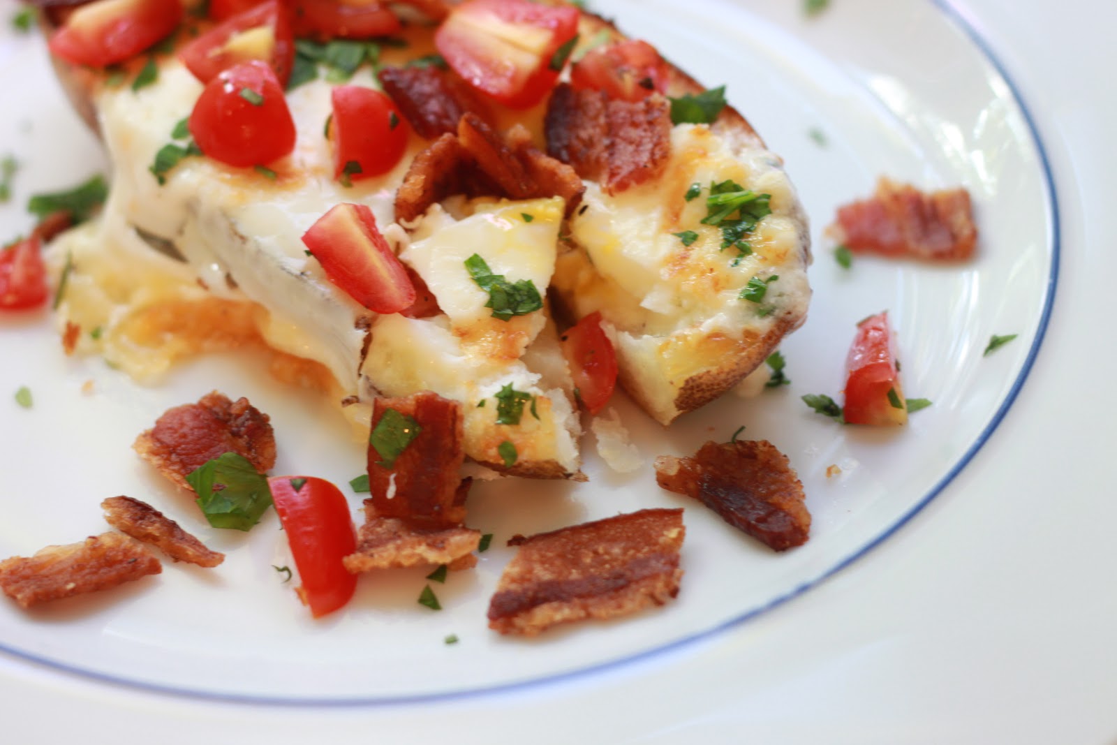 Good Clean Fun: Baked Egg Boats with Bacon and Herbs