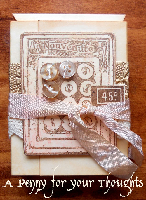 A Penny for your Thoughts: Button Card ATC's