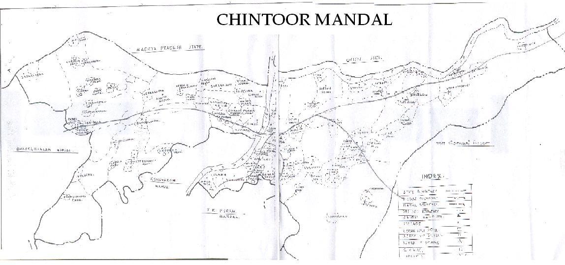 Sub-Collector's Office, Bhadrachalam: Chintoor Mandal Map