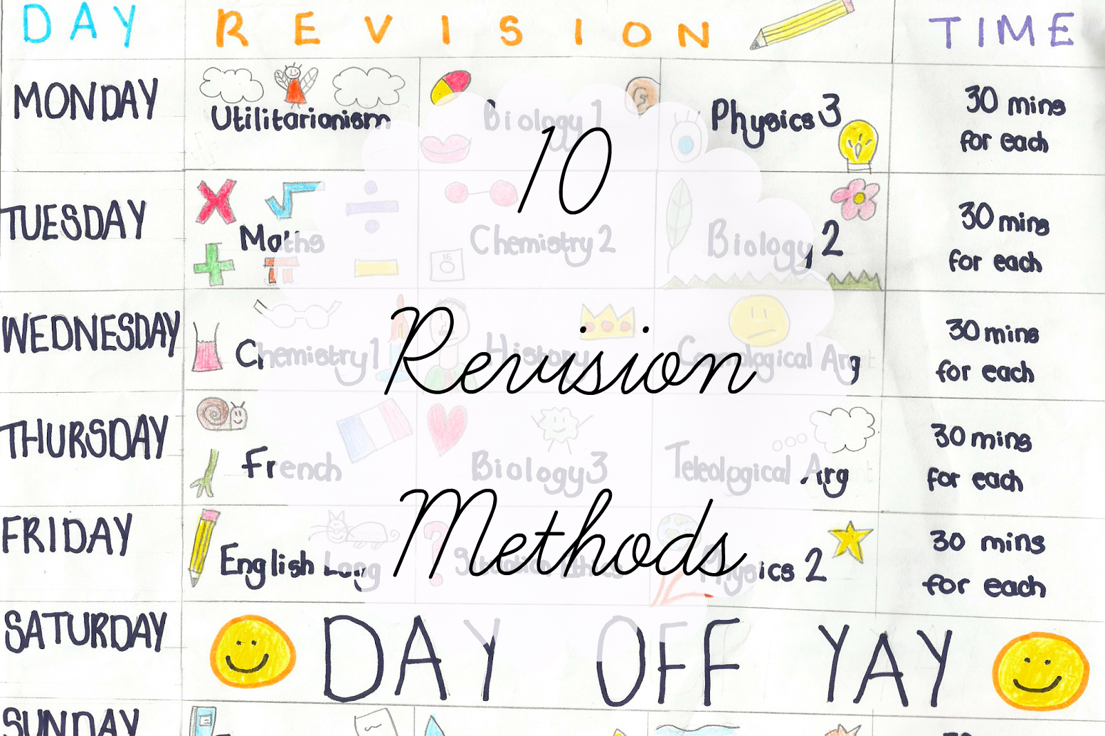 My Top 10 Revision Methods | Emily Bashforth