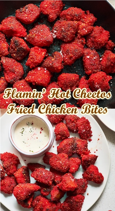 Flamin’ Hot Cheetos Fried Chicken Bites - Recipes Food