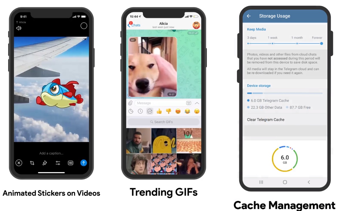 Telegram com novo editor de video e gestão de espaço | Aberto até de ...