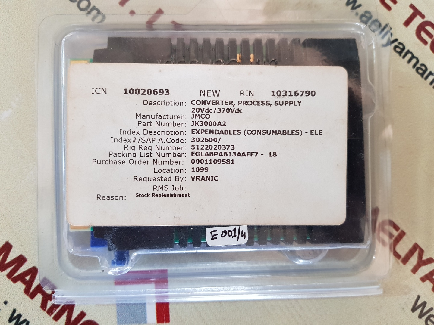 JM JK3000A2 ANALOGUE PROCESS CONVERTER - Aeliya Marine