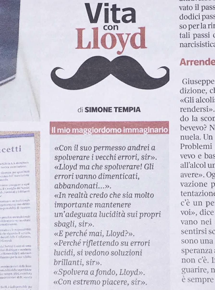 Pedagogica: Simone Tempia, "una vita con Lloyd", Il mio maggiordomo ...